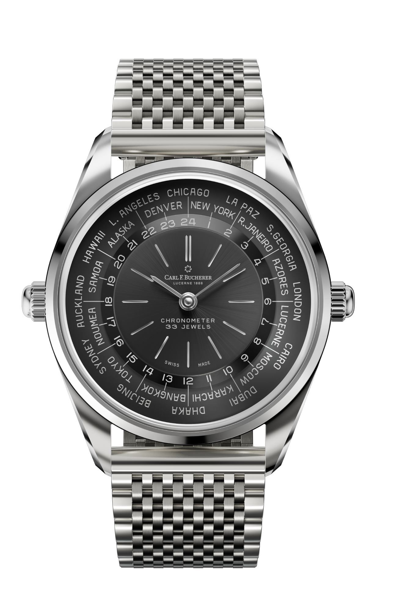 カール F. ブヘラ ヘリテージ ワールドタイマー 00.10805.08.33.21